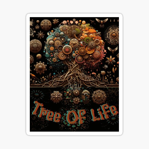"Tree Of Life" Sticker for Sale by Microcosmart | Redbubble