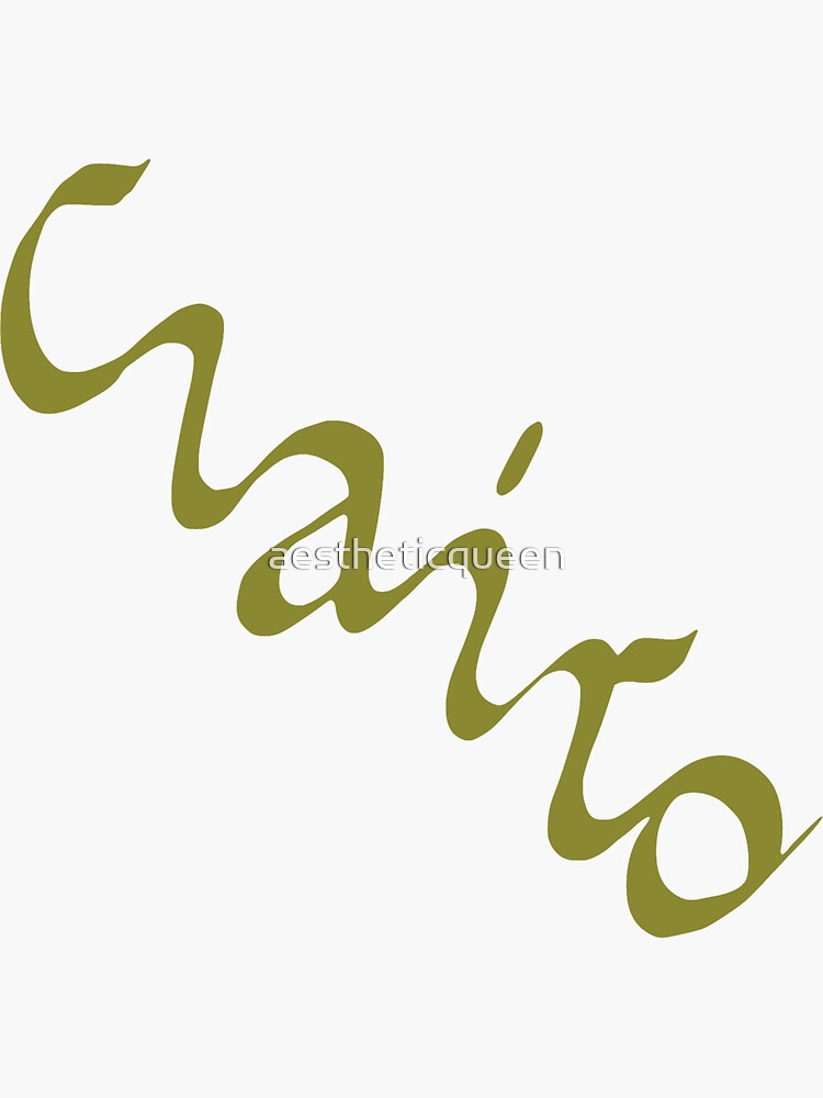 "Clairo Charm Lettering Green" Sticker for Sale by aestheticqueen ...