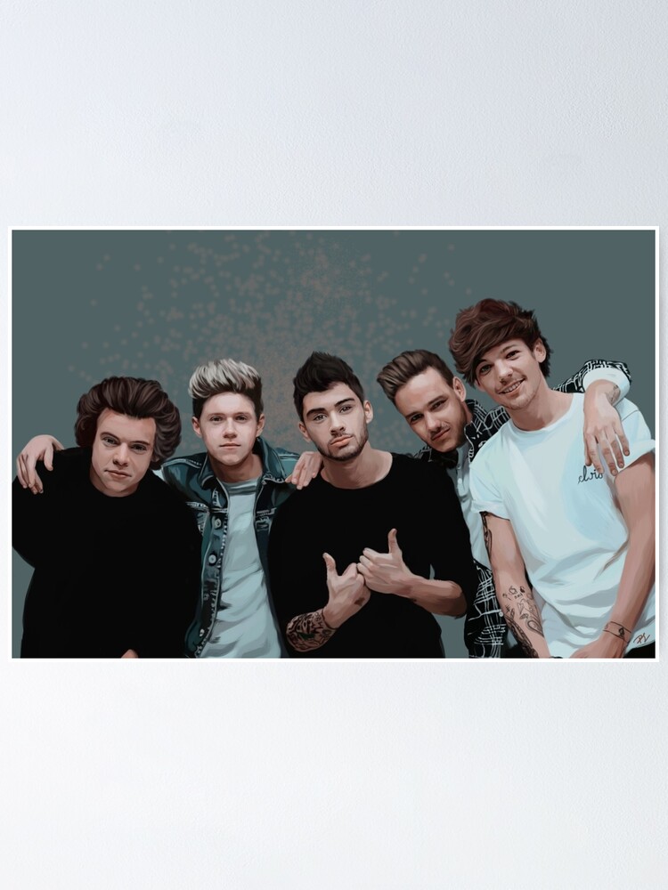 "1D Anniversary " Poster for Sale by PaintedWithLove | Redbubble