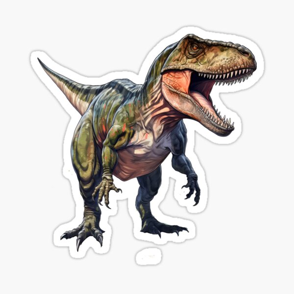 "Realistic Watercolor T Rex Dinosaur" Sticker for Sale by Melissify ...