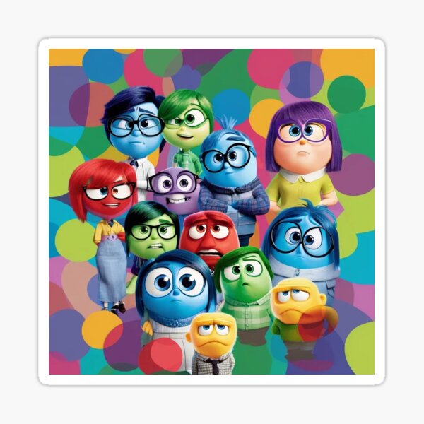 "Inside Out Characters" Sticker for Sale by Speciality- | Redbubble