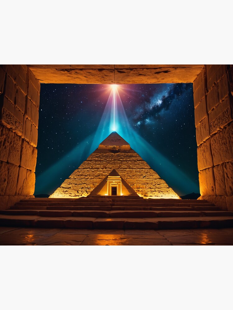 Pegatina for Sale con la obra «La gran pirámide del poder del templo ...