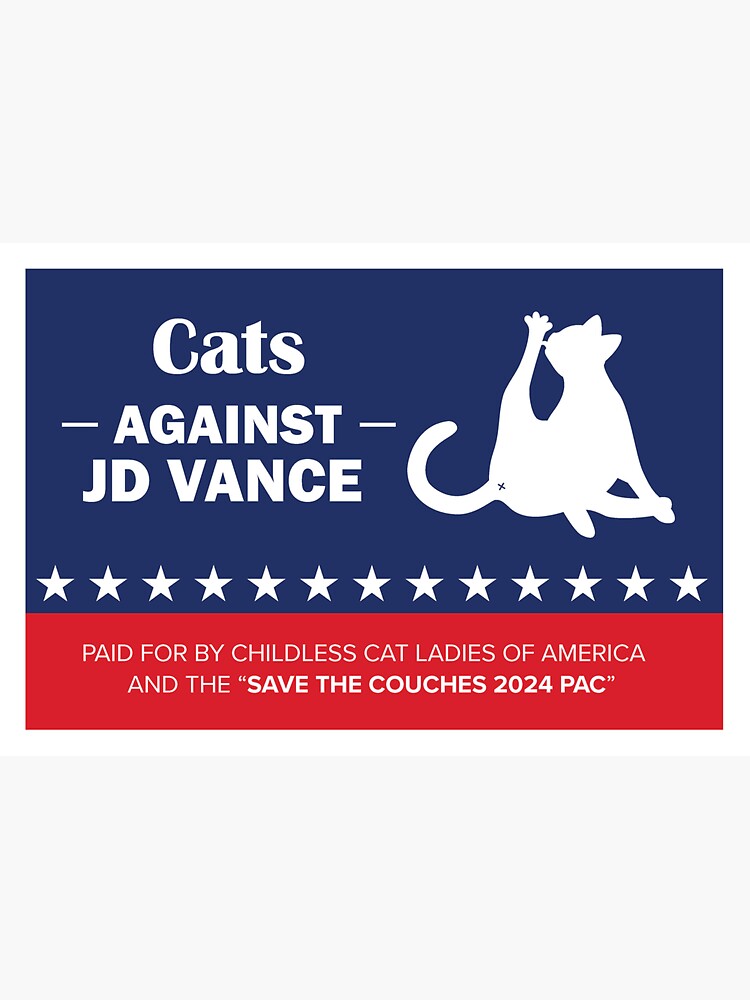 "Cats Against JD Vance (Spicy version)" Sticker for Sale by ...