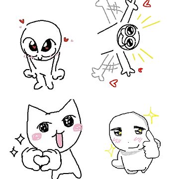 "cute korean reaction pic stickers" Sticker by Isslam73 | Redbubble