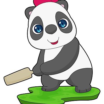 "Panda Cricket Cricket bat" Sticker by Snabdesign84 | Redbubble