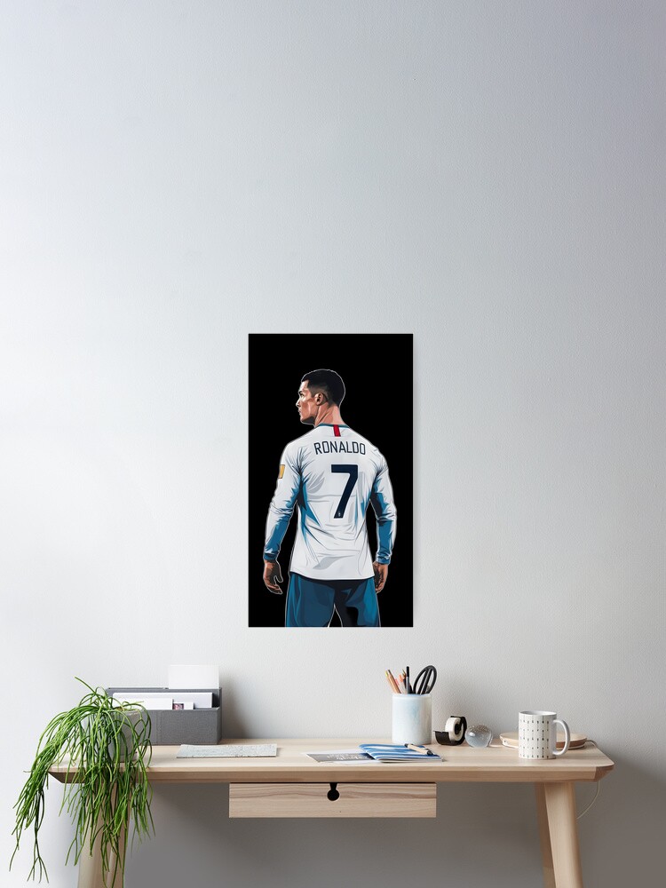 "Christiano Ronaldo back pose in vector" Poster for Sale by acidpro ...