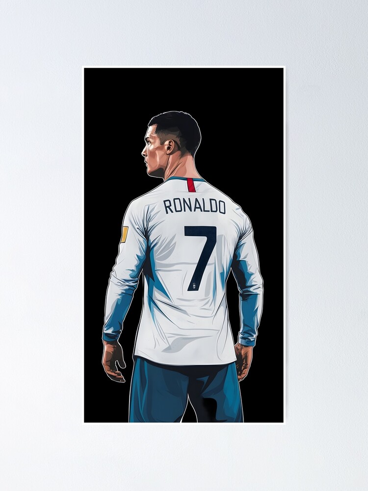 "Christiano Ronaldo back pose in vector" Poster for Sale by acidpro ...