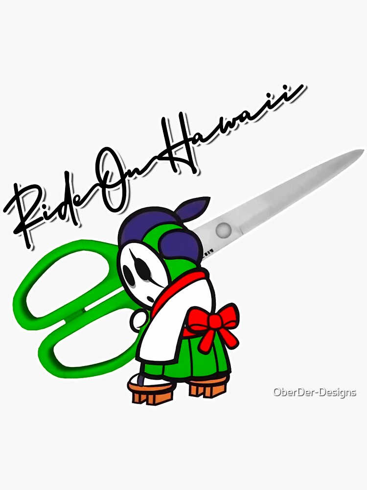 "Ride On Hawaii Japanese Character" Sticker for Sale by OberDer-Designs ...