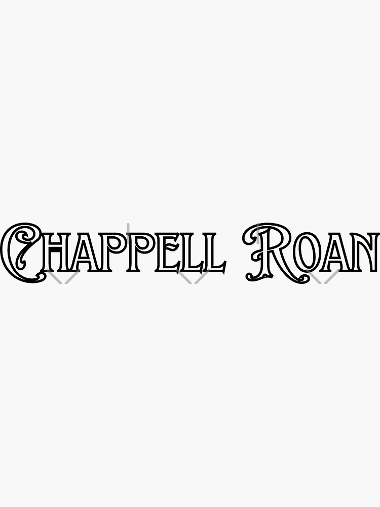 "Chappell Roan Logo - Black" Sticker for Sale by bubblytank | Redbubble