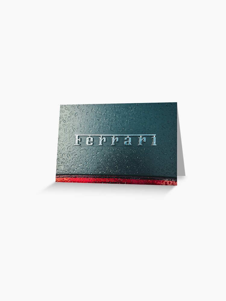 "Ferrari Word Logo" Greeting Card for Sale by AM1899 | Redbubble