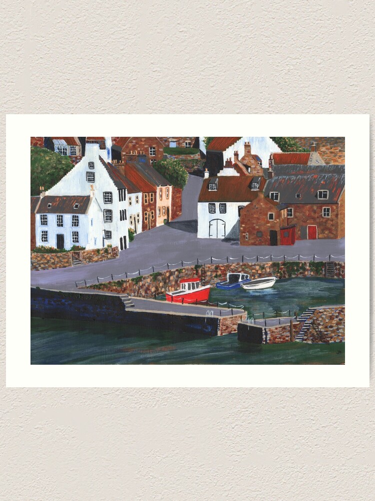 "Crail Harbour 5" Art Print by AnnabellaHaggis | Redbubble