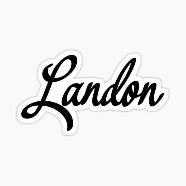 "Landon" Sticker for Sale by Shalomjoy | Redbubble