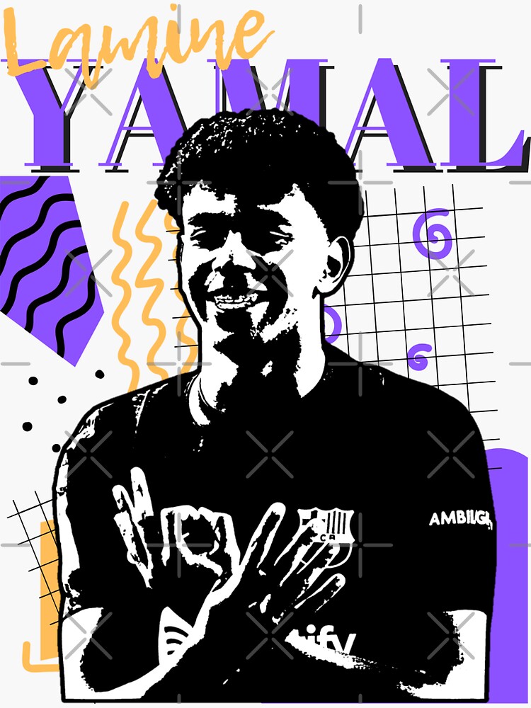 "Lamine Yamal" Sticker for Sale by PoppyChip | Redbubble