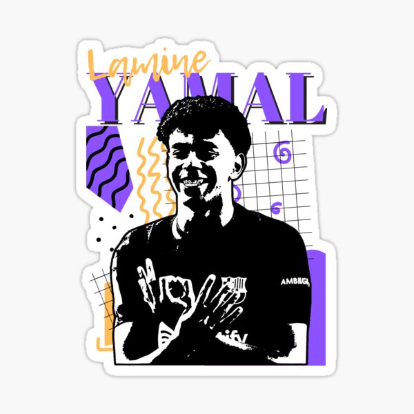 "Lamine Yamal" Sticker for Sale by PoppyChip | Redbubble