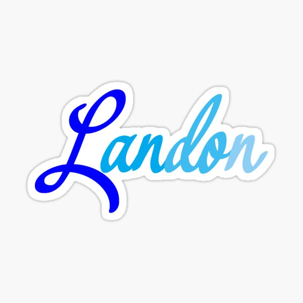 "Landon" Sticker by Shalomjoy | Redbubble