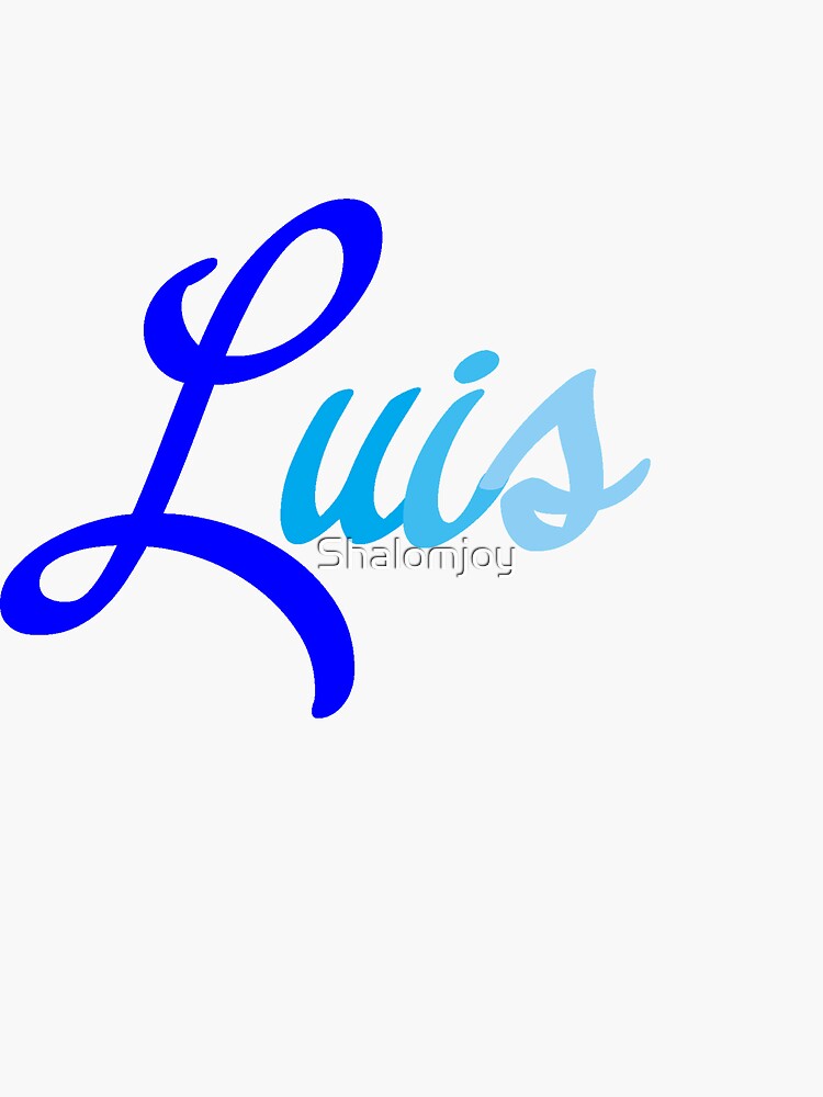 "Luis" Sticker for Sale by Shalomjoy | Redbubble