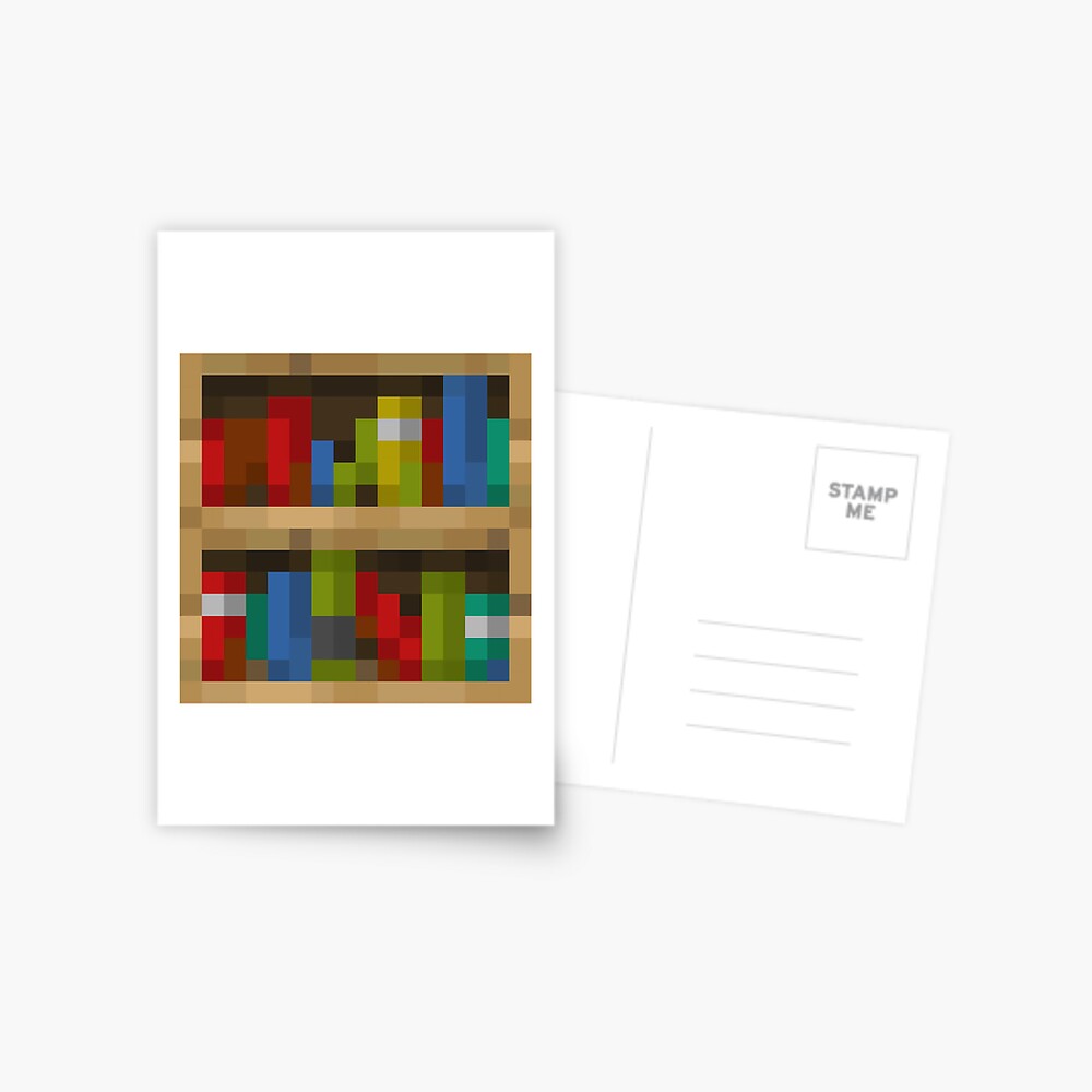 "Bookshelf Minecraft Block Icon" Sticker for Sale by Kubala Designs ...