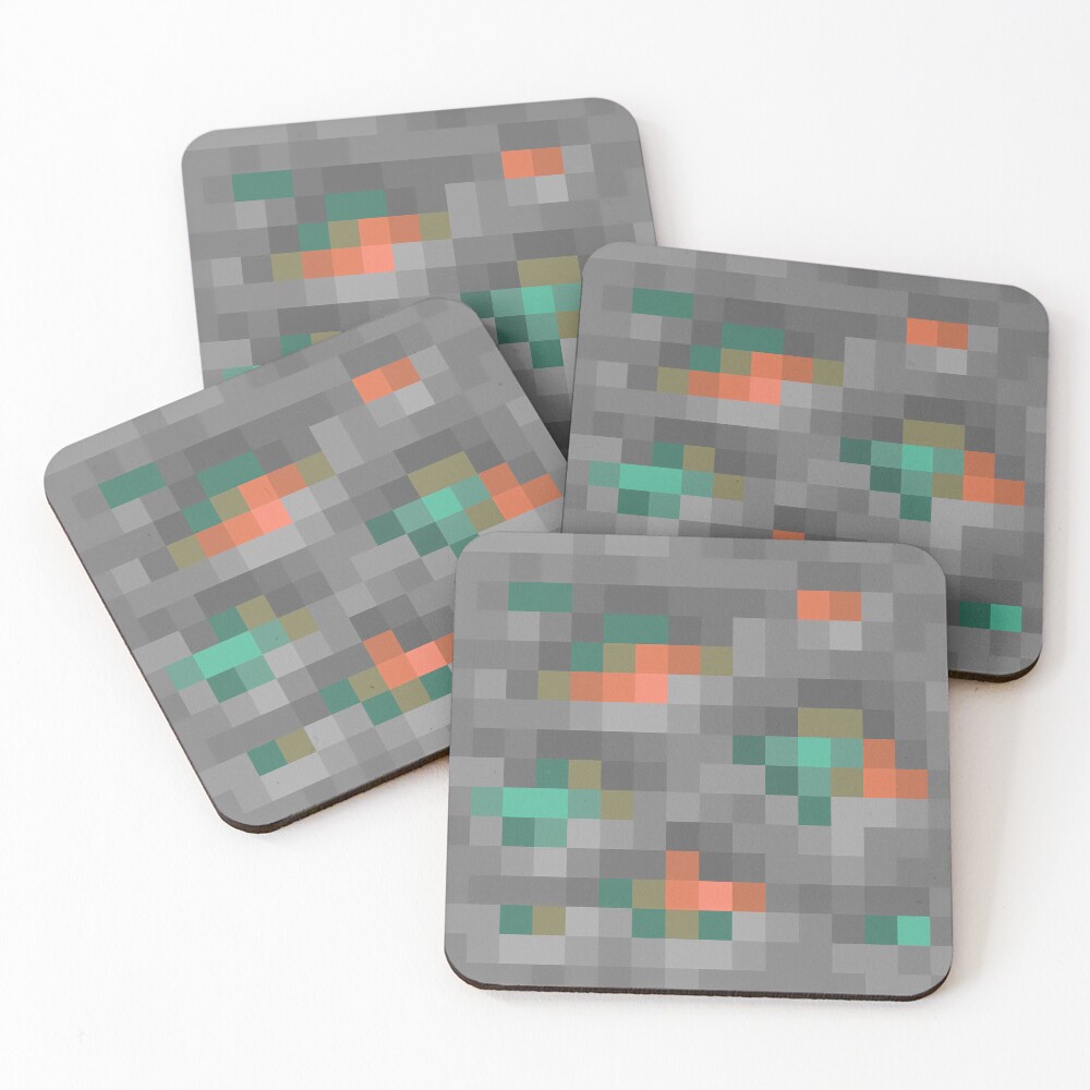 "Copper Ore Minecraft Block Icon" Sticker for Sale by Darcekar | Redbubble