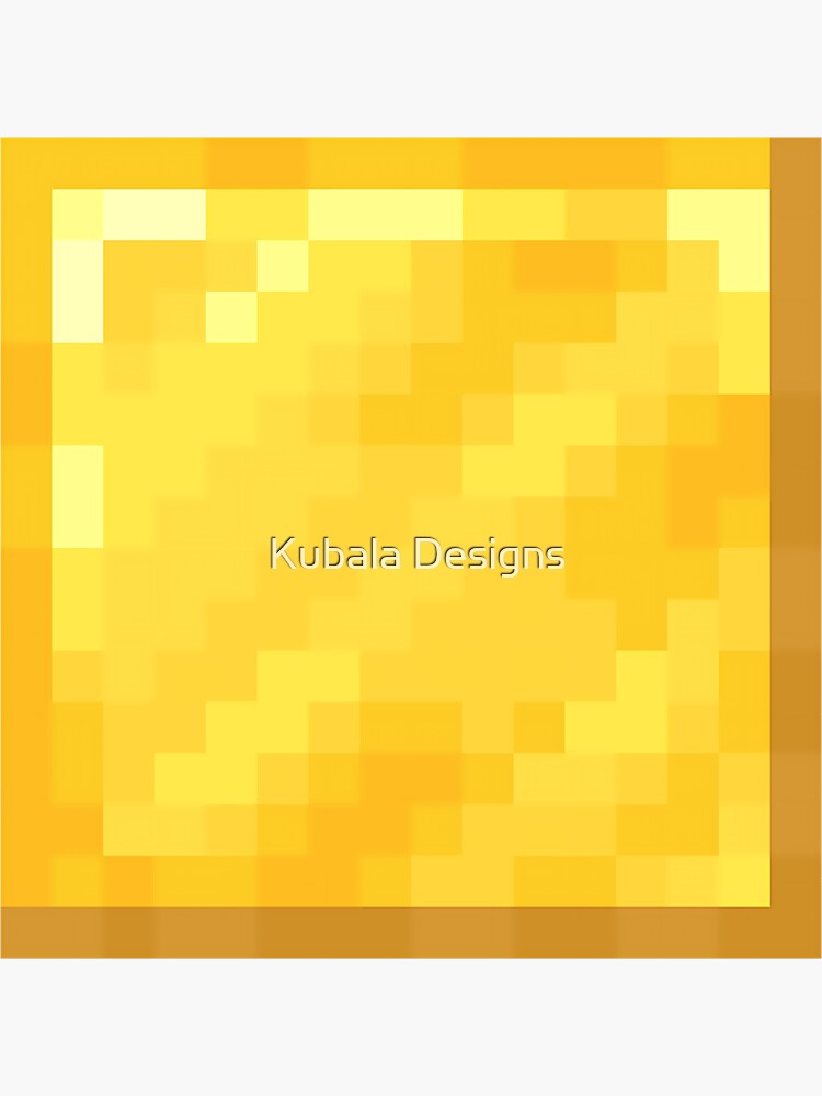 "Gold Block Minecraft Block Icon" Sticker for Sale by Darcekar | Redbubble