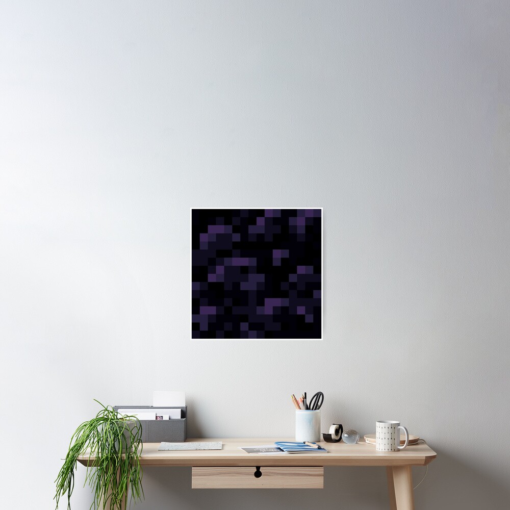 "Obsidian Minecraft Block Icon" Sticker for Sale by Darcekar | Redbubble