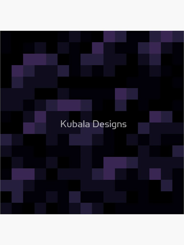 "Obsidian Minecraft Block Icon" Sticker for Sale by Darcekar | Redbubble