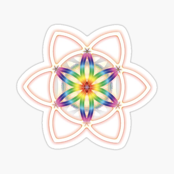 "Photon hexagram" Sticker by Stillherex.com Stillherex.com | Redbubble