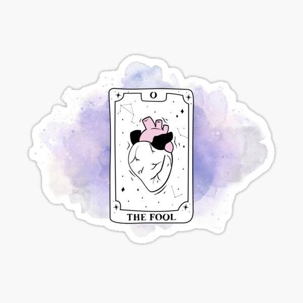 "The Fool Pastel Tarot Card Beating Heart" Sticker for Sale by WWWitch ...