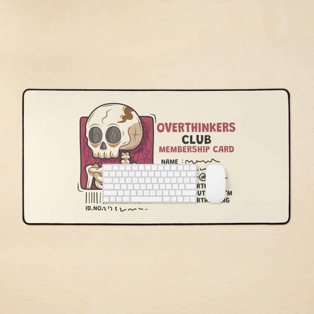 "Overthinker Club Membership Card" Sticker for Sale by DuanpryAS ...