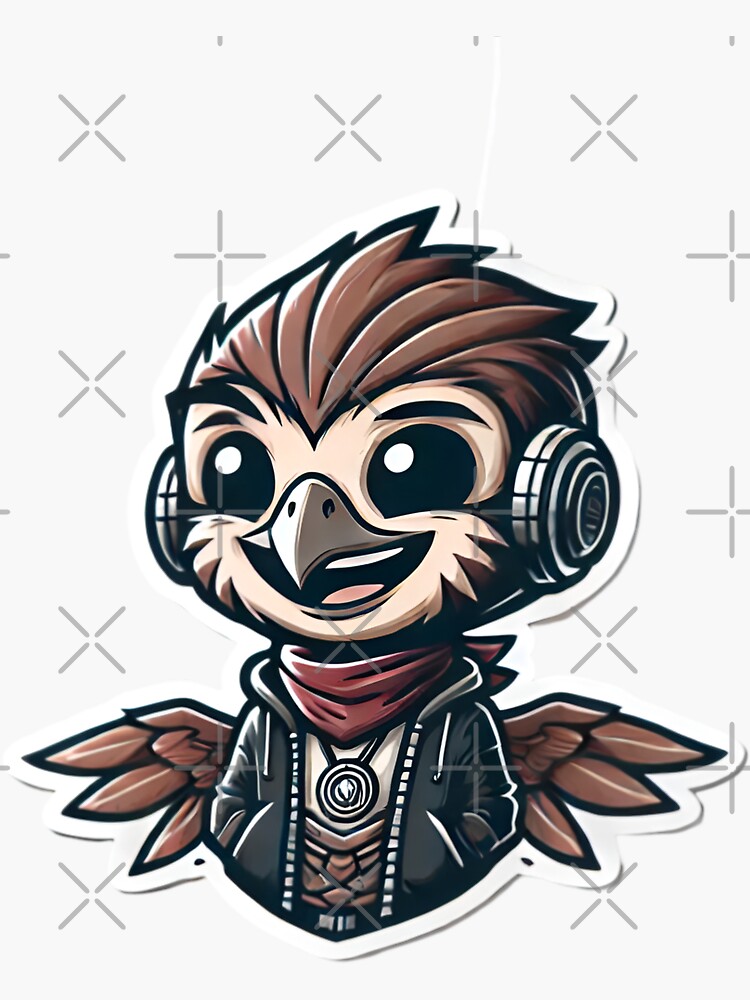 "Cyber Hawk: The Futuristic Scout" Sticker for Sale by BillyD-Art ...