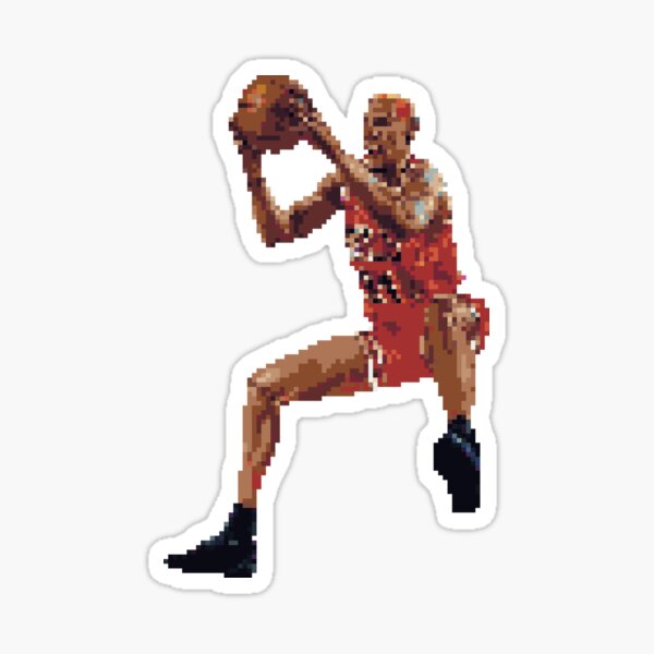 "Dennis Rodman" Sticker for Sale by pixelsports2 | Redbubble