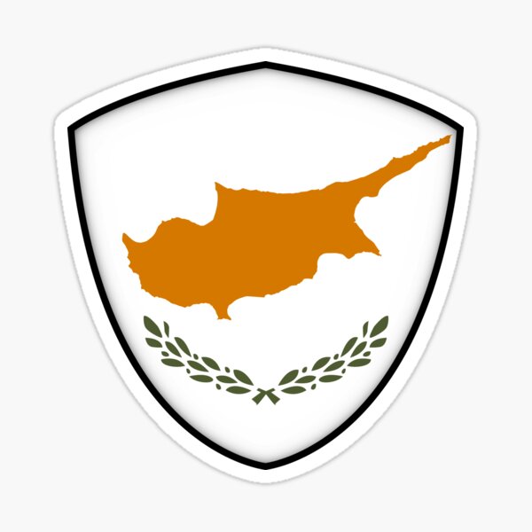 "Cyprus flag emblem" Sticker by S-p-a-c-e | Redbubble