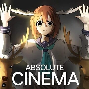 "Absolute cinema" Sticker for Sale by Boattle B | Redbubble