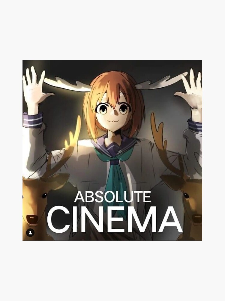 "Absolute cinema" Sticker for Sale by Zackjw | Redbubble
