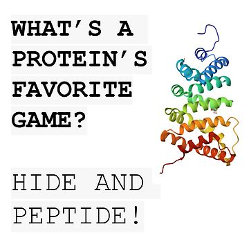 "Protein jokes - what's funny about proteins" Sticker for Sale by gre47 ...