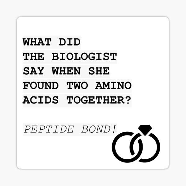 "Protein jokes - what's funny about proteins" Sticker for Sale by gre47 ...