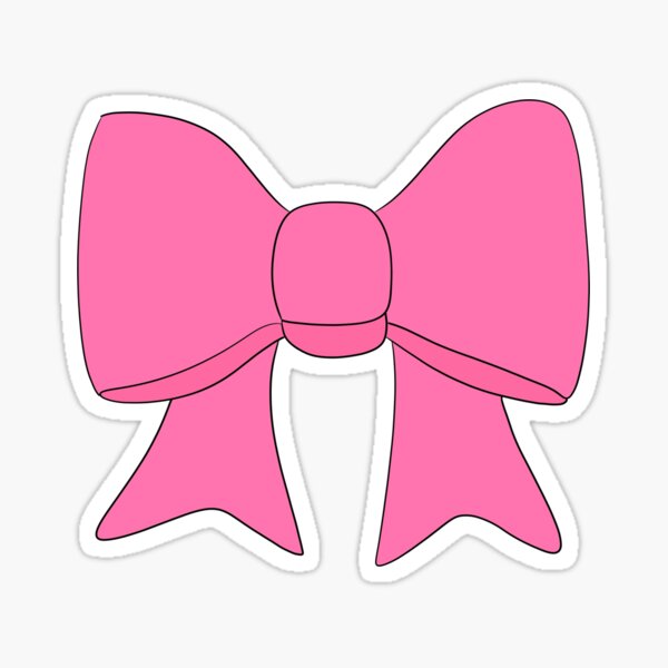 "pookie pink bow coquette" Sticker for Sale by vyascreations | Redbubble