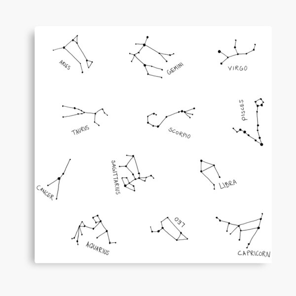 "Simple Constellations" Canvas Print for Sale by theKindredPines ...