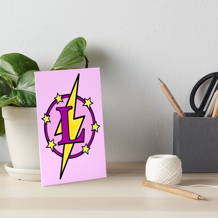 "Cute Superhero Girl Super Letter L - Pink and Purple" Poster for Sale ...