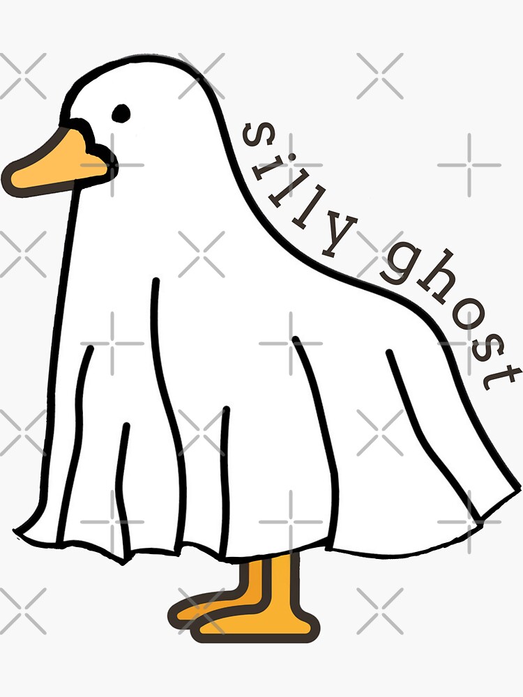 "Silly Goose in a halloween Ghost costume. Spooky Goose. Silly Ghost ...