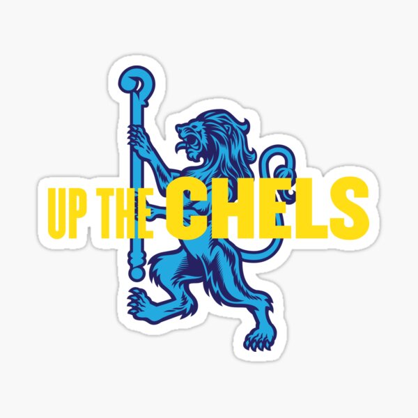 "Up The Chels" Sticker for Sale by runningfoxdesig | Redbubble
