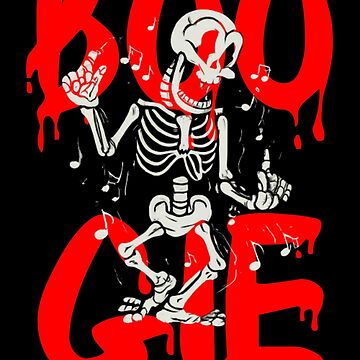 "BOOGIE DANCING SKELETON" Sticker for Sale by DomGDesign | Redbubble