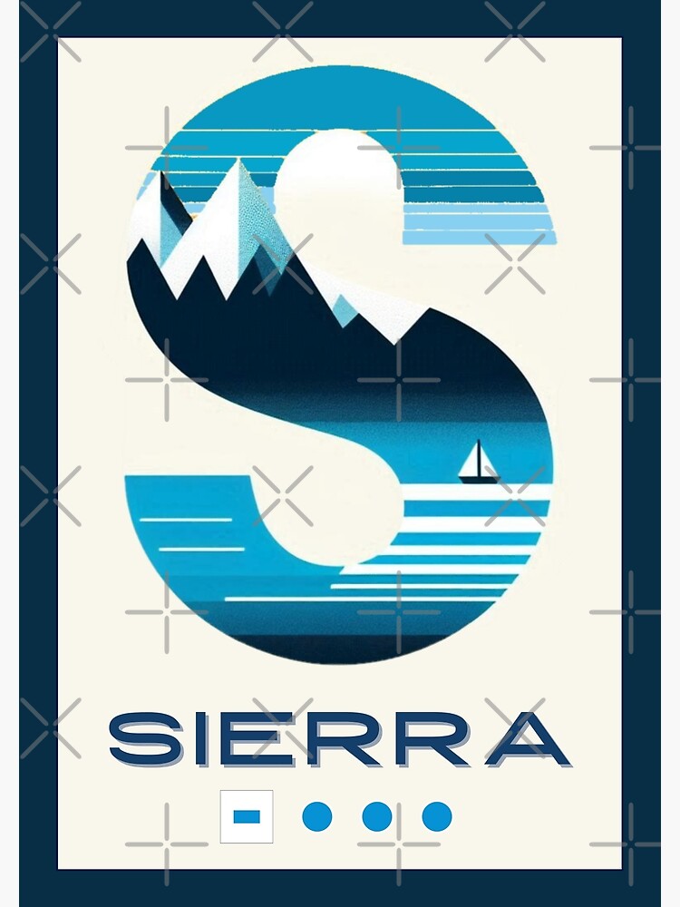 "SIERRA: Letter S in Morse Code, NATO Phonetic Alphabet, Maritime ...