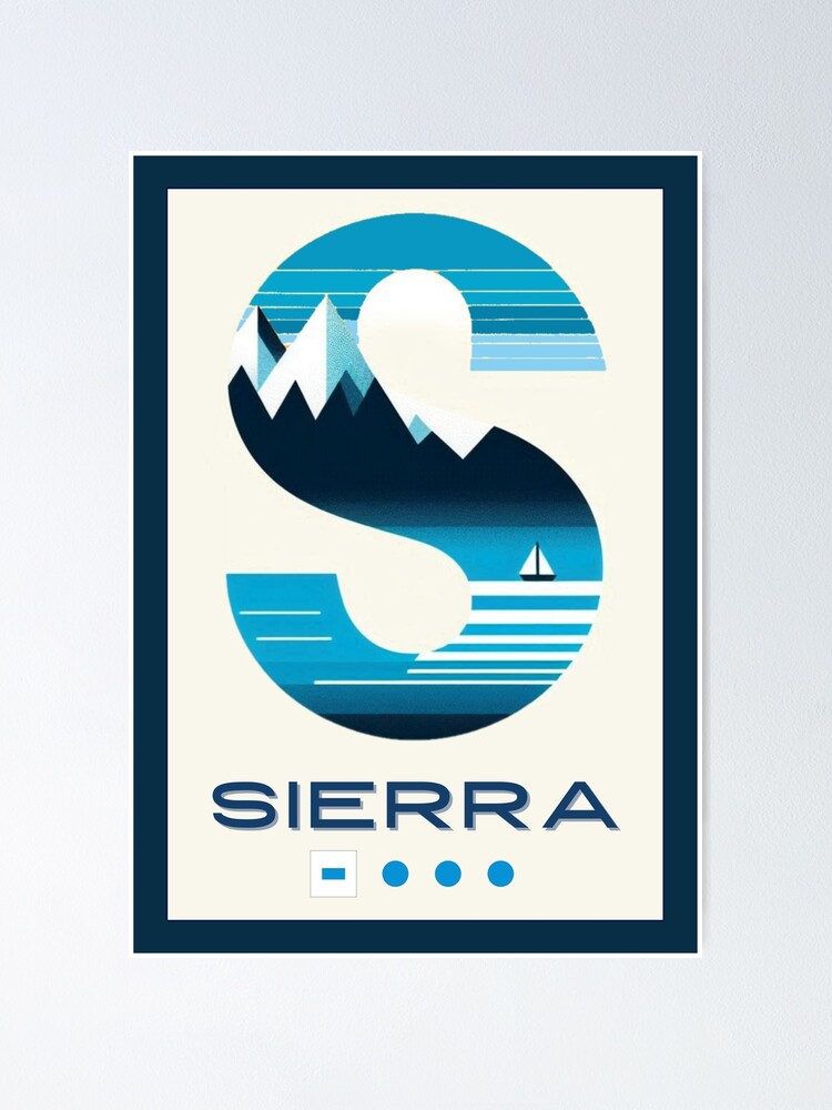 "SIERRA: Letter S in Morse Code, NATO Phonetic Alphabet, Maritime ...