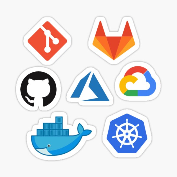 "kubernetes Github Azure Git Pack" Sticker for Sale by Lachlandiaz ...