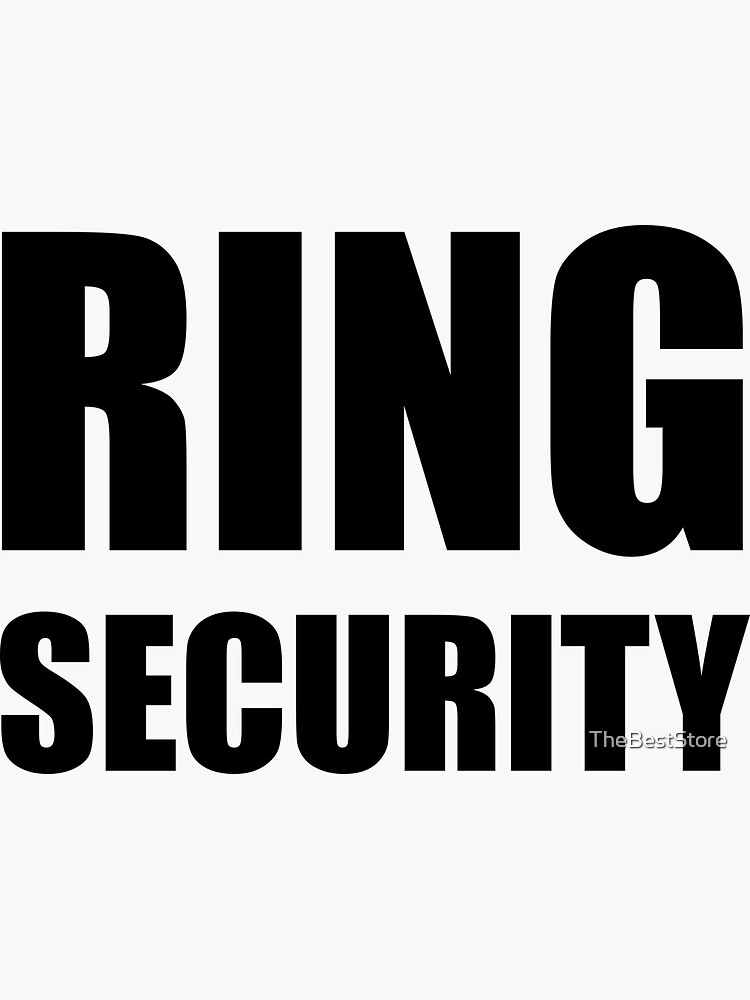 "Wedding Ring Security" Sticker by TheBestStore | Redbubble