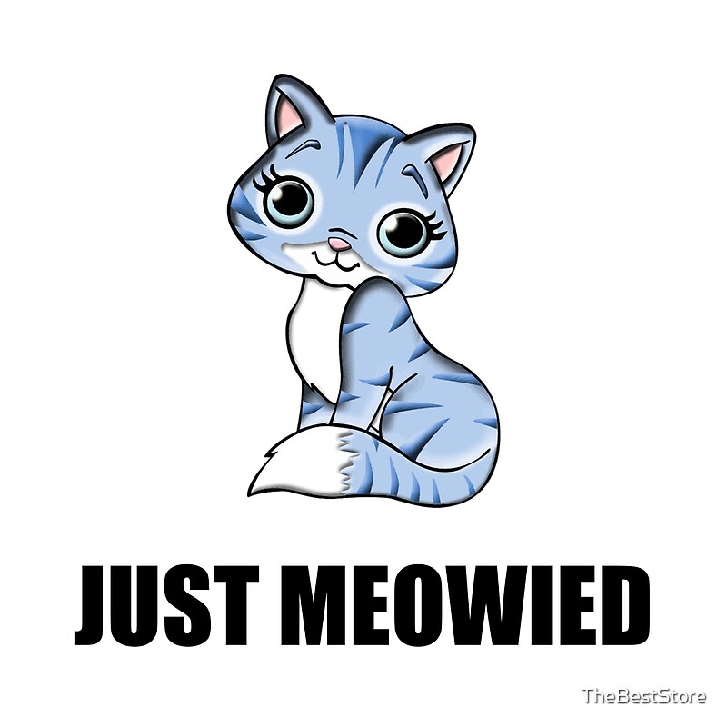 "Just Meowied Cat Wedding" by TheBestStore | Redbubble