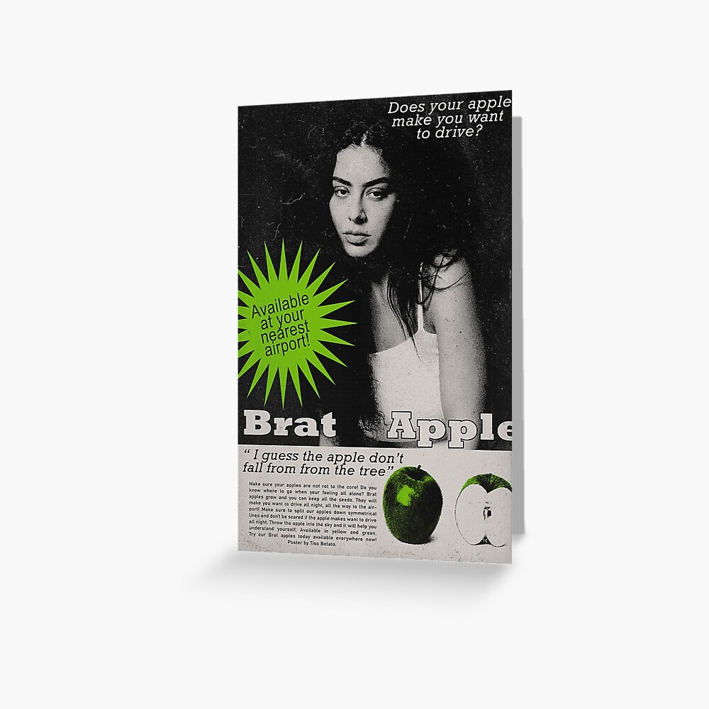 "vintage inspired brat apple poster" Poster for Sale by TisoBoiteto ...
