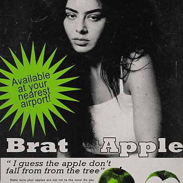 "vintage inspired brat apple poster" Poster for Sale by TisoBoiteto ...