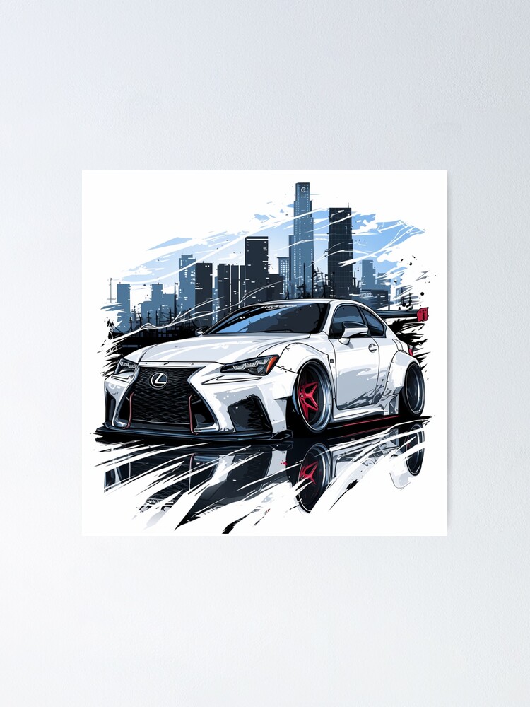 "Lexus IS300 IS350 IS500 Luxury Drift Car Stance Poster Art" Poster for ...