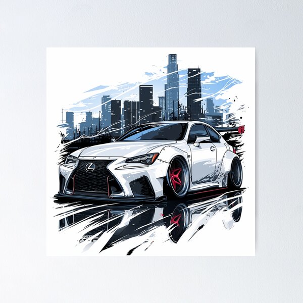 "Lexus IS300 IS350 IS500 Luxury Drift Car Stance Poster Art" Poster for ...